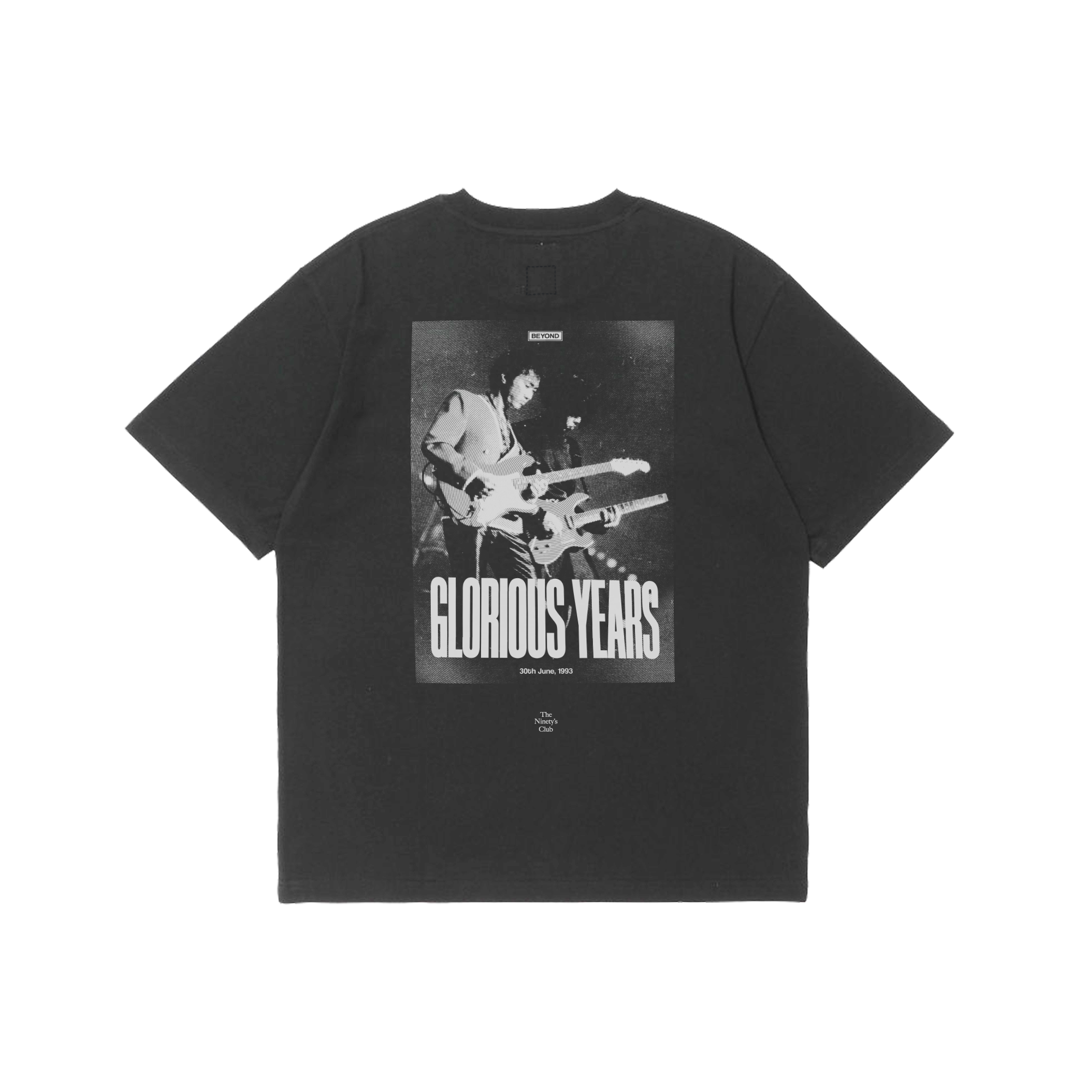 GLORIOUS YEARS TEE / WASHED BLACK – THE NINETYS CLUB